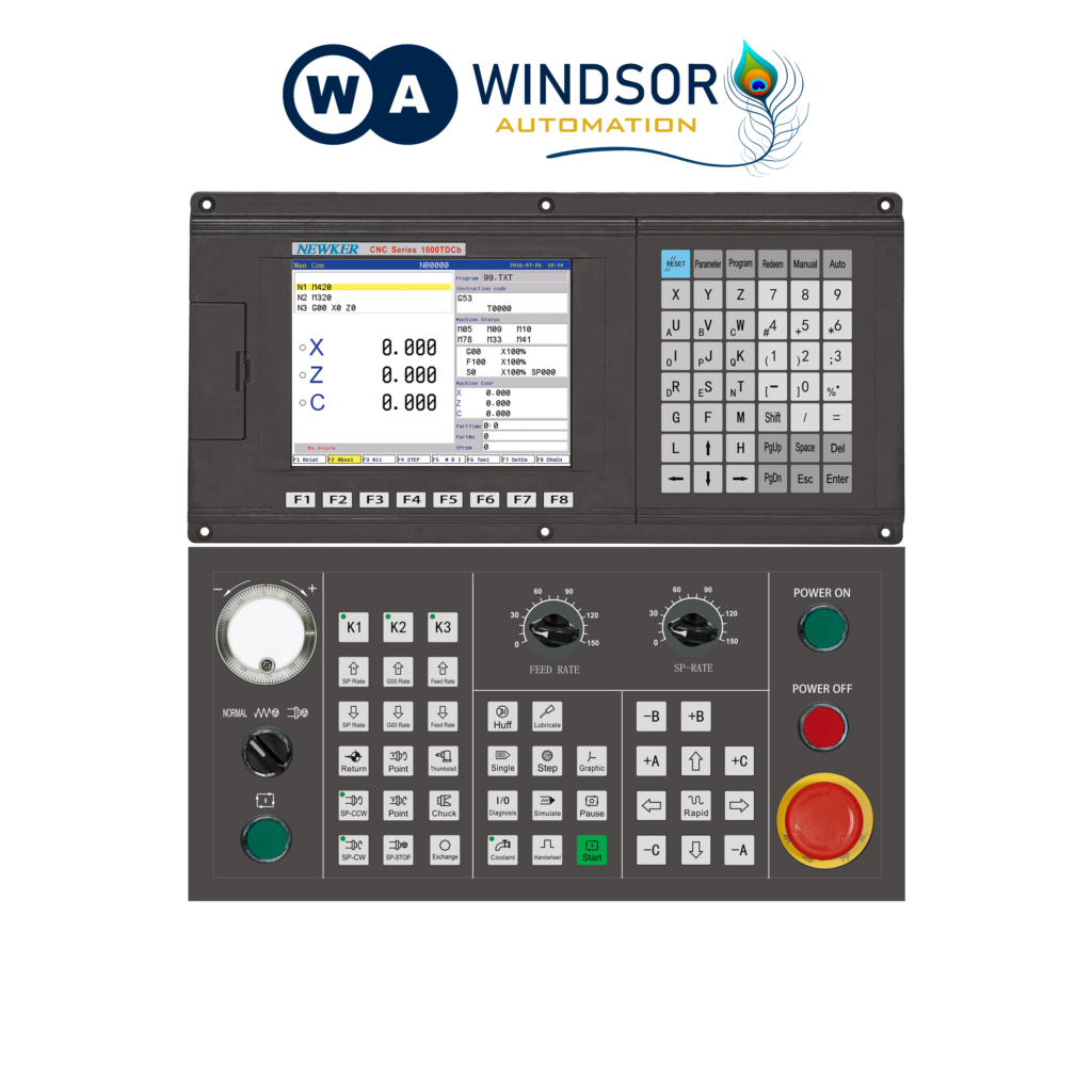 NEWKer 1000TDCb-3 Axis Absolute (Close Loop) Lathe CNC Controller ...
